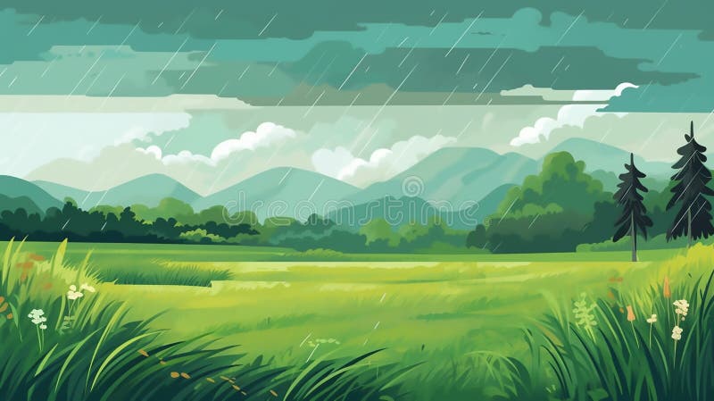 Monsoon Landscape Stock Illustrations – 664 Monsoon Landscape Stock ...