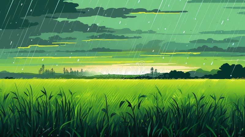 Monsoon Landscape Stock Illustrations – 664 Monsoon Landscape Stock ...