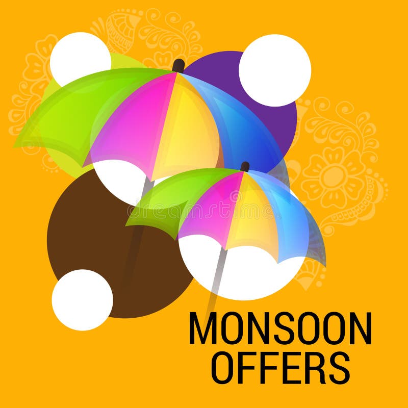 Monsoon Offers stock illustration. Illustration of discount - 93924698