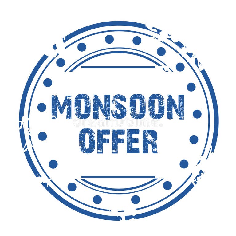 Monsoon Offers stock illustration. Illustration of sticker - 93925688