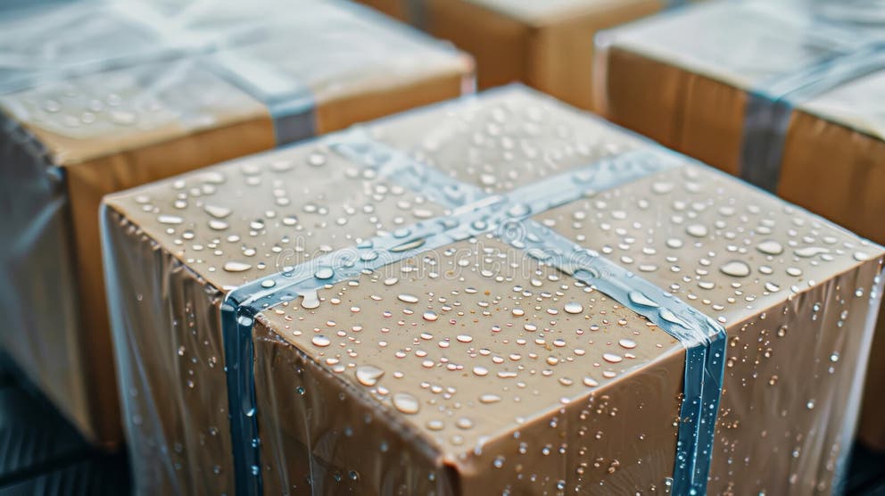 Monsoon-Resistant Packaging Solutions Stock Illustration - Illustration ...