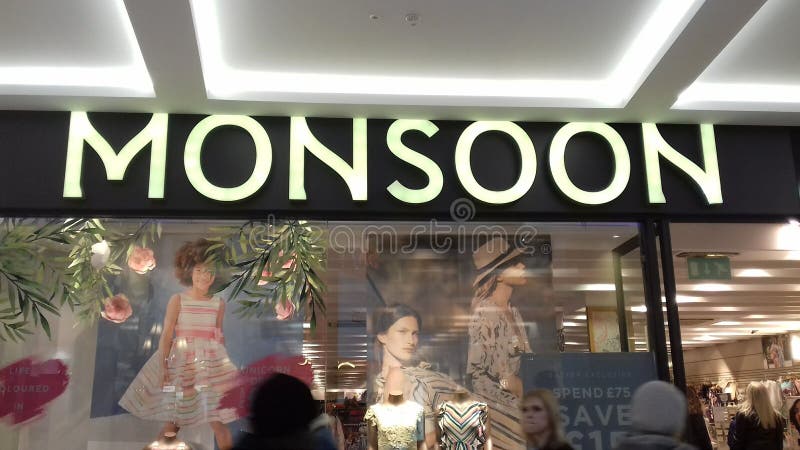Monsoon store front brand editorial image. Image of monsoon - 165583935