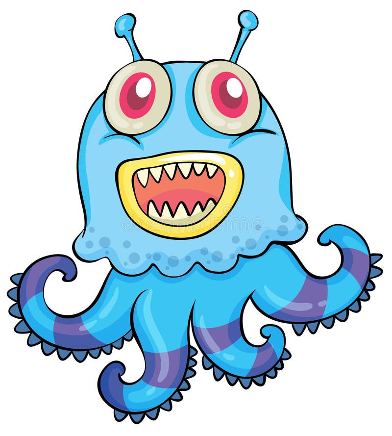 Bald monster stock vector. Illustration of bald, fantasy - 16772875