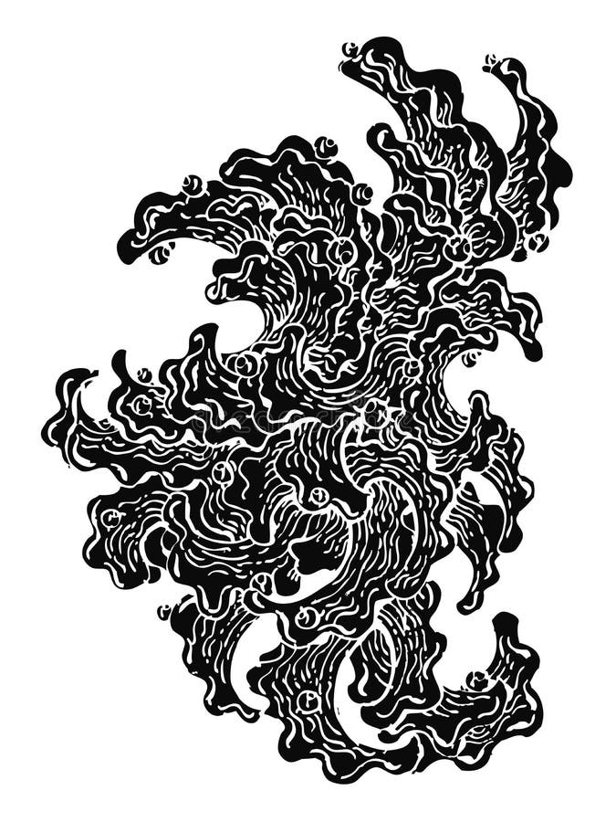 Monster abstract art stock illustration. Illustration of animal - 49942292