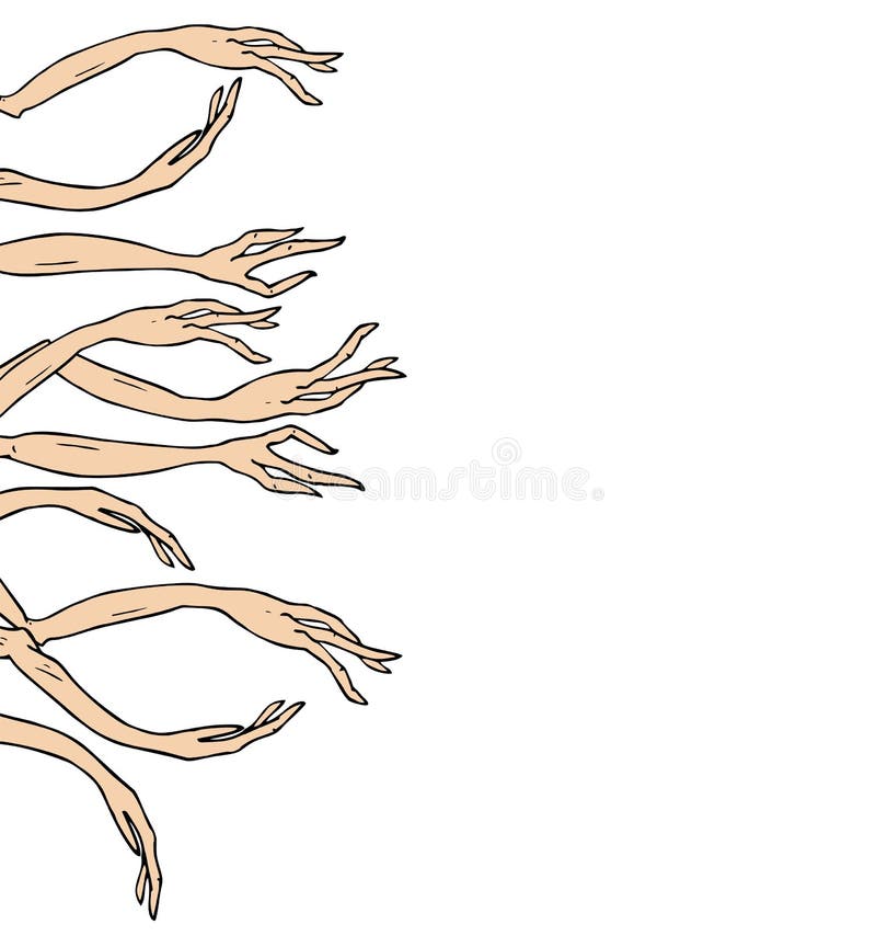 Monster arms design stock vector. Illustration of spooky - 110231787