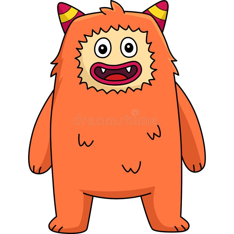 Monster Bear Cartoon Colored Clipart Illustration Stock Vector ...