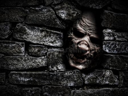 Monster behind the wall stock image. Image of demon, cripple - 25057471
