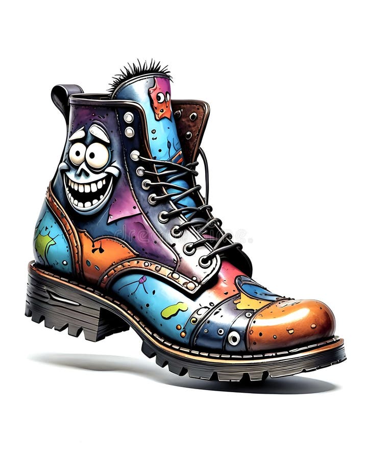 Monster boots stock illustration. Illustration of style - 343836043