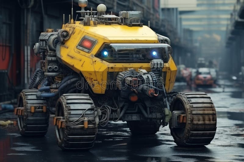 Monster Car in Post Apocalyptic World Stock Image - Image of future ...