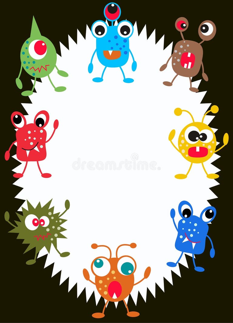 Monster Border Stock Illustrations – 4,052 Monster Border Stock ...