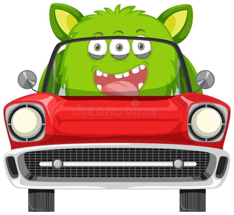 Monster Classic Scary Vector Design Illustration Stock Vector ...