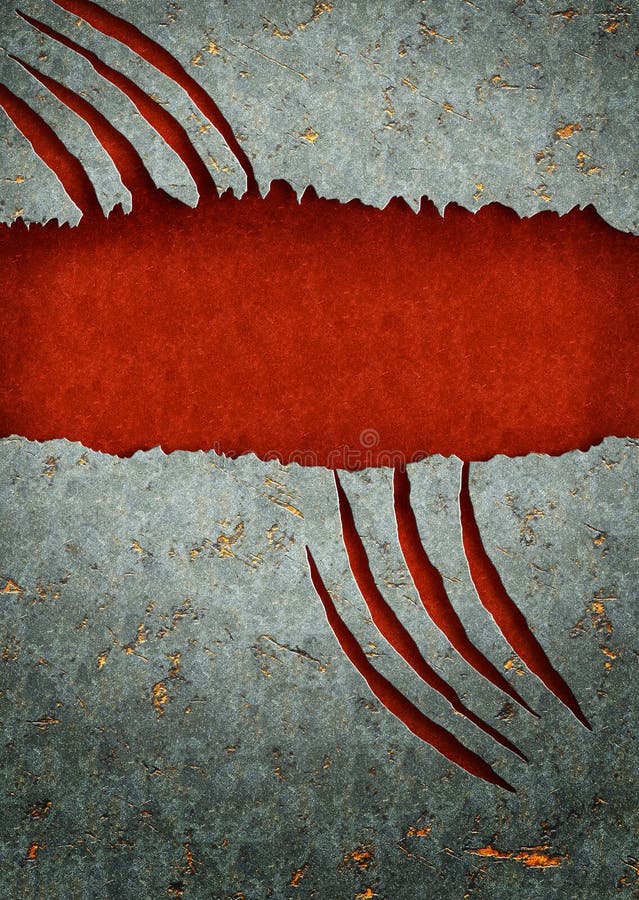 Monster tearing a paper stock illustration. Illustration of dark - 32842537