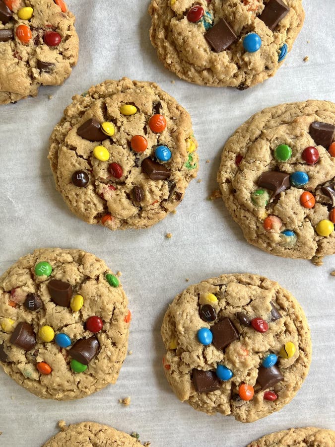 Monster cookies stock photo. Image of wire, cooling - 284084962