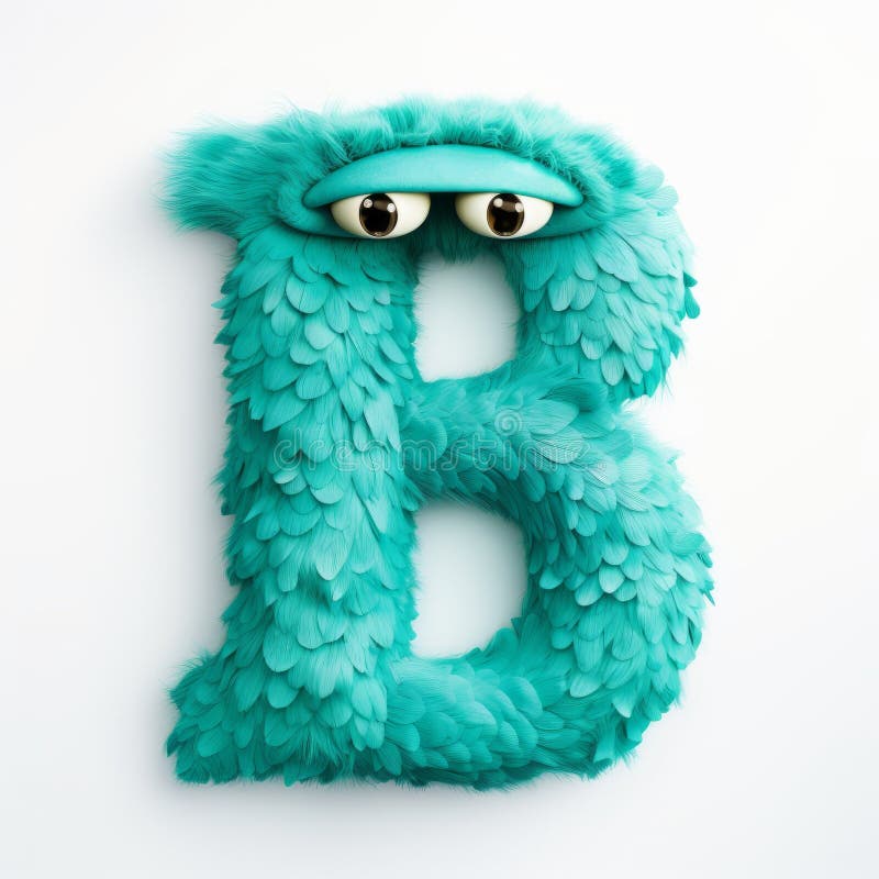 Turquoise Monster with Mouth Wide Open Showing Teeth Vector ...