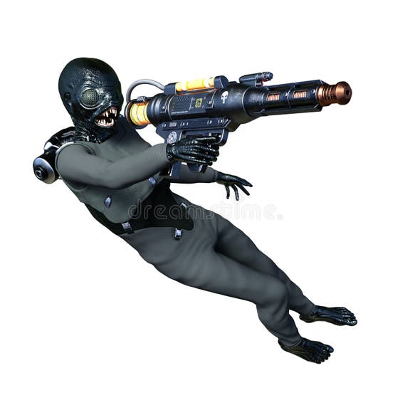 Monster stock image. Image of weapon, merman, game, horror - 69758293