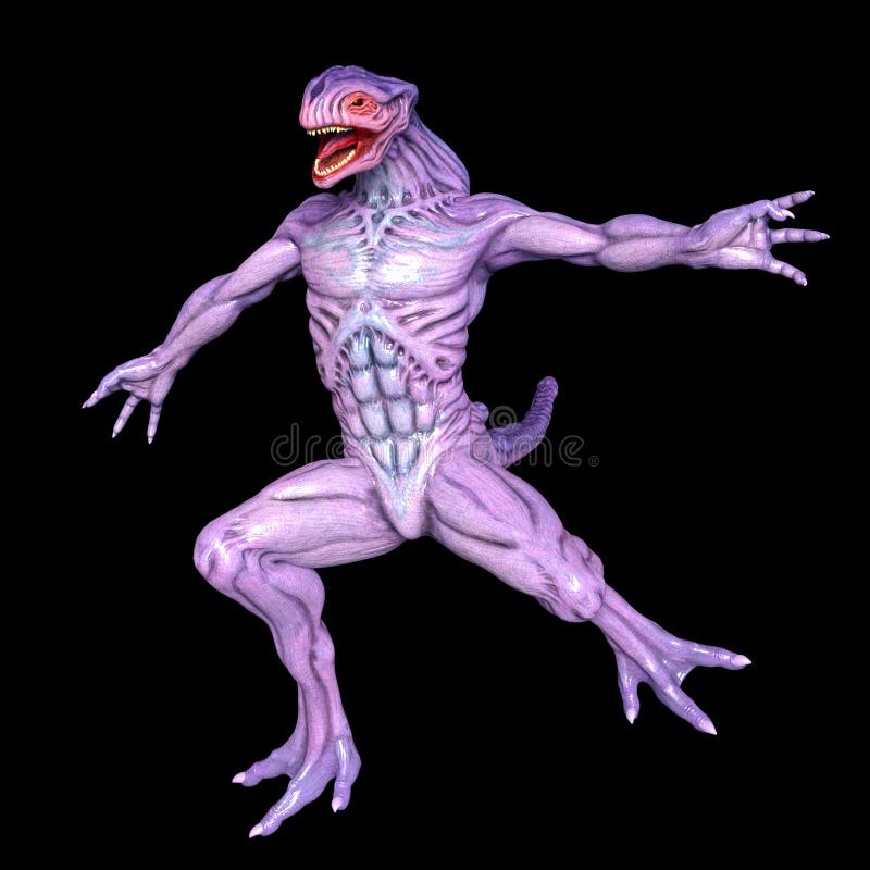 Monster stock illustration. Illustration of pose, horror - 85394317