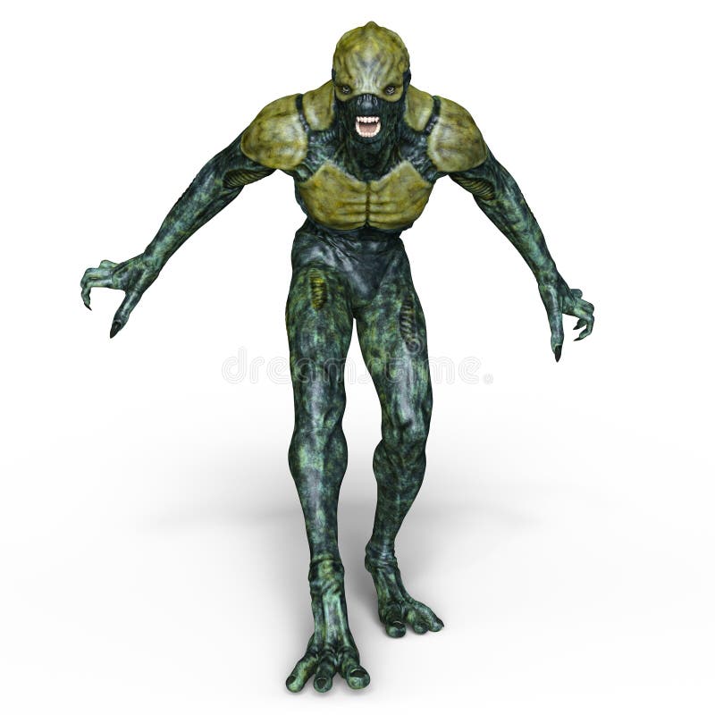 Monster stock illustration. Illustration of monster, body - 90467864