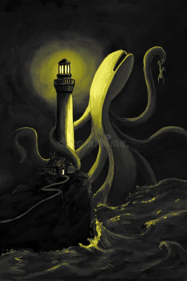 Monster from the depths stock illustration. Illustration of curse ...