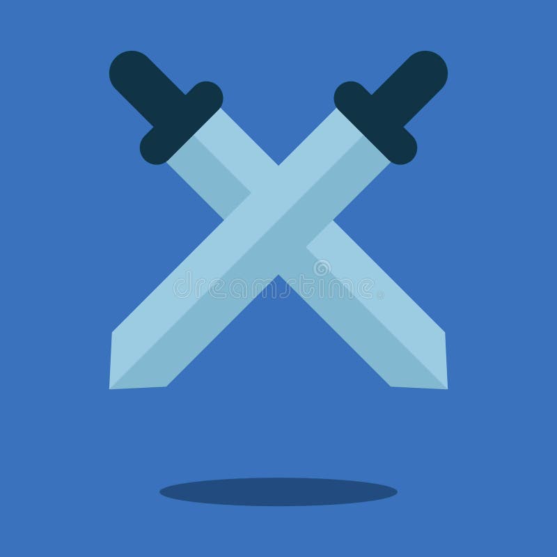 Two Sword Weapon for Game Character Stock Vector - Illustration of ...