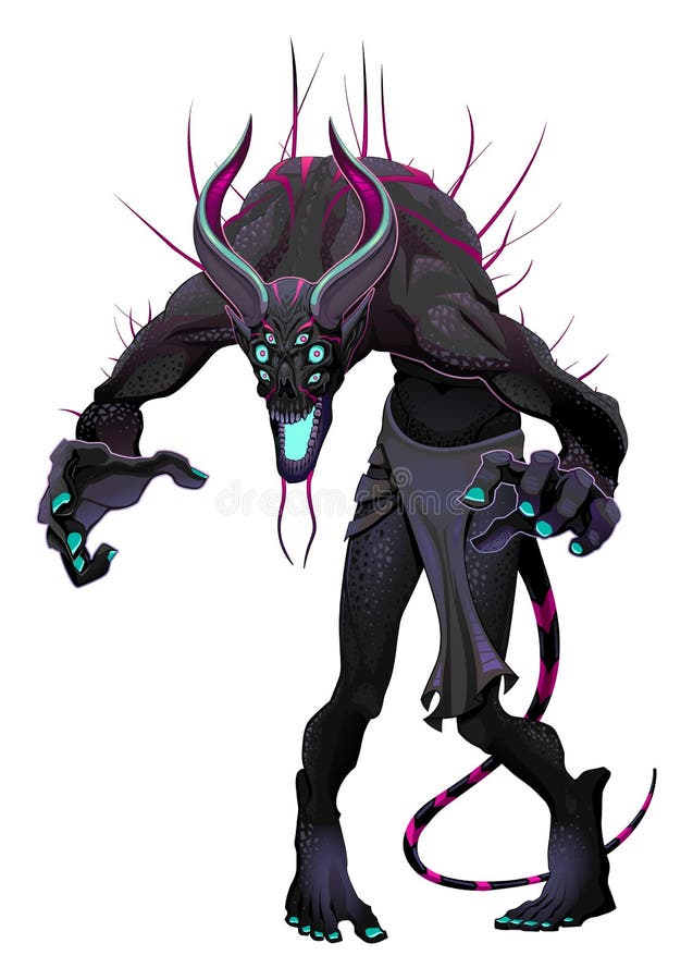 Amphibian monster stock vector. Illustration of vector - 22182458