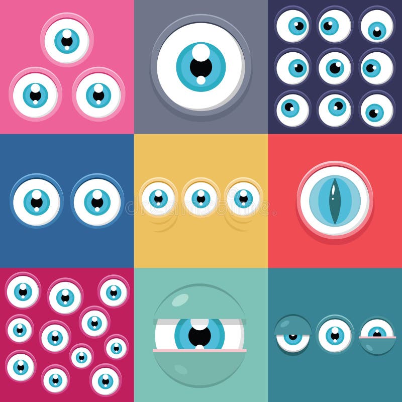 Monster eyes stock vector. Illustration of comic, monster - 36767197