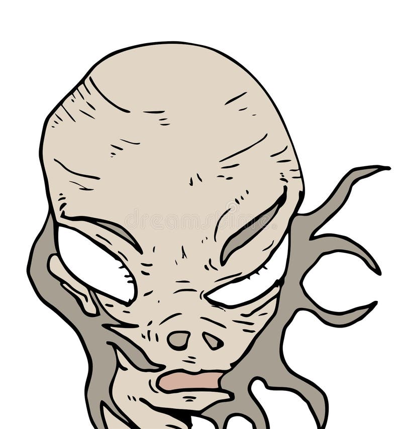 Monster face stock vector. Illustration of horror, ugly - 73563698