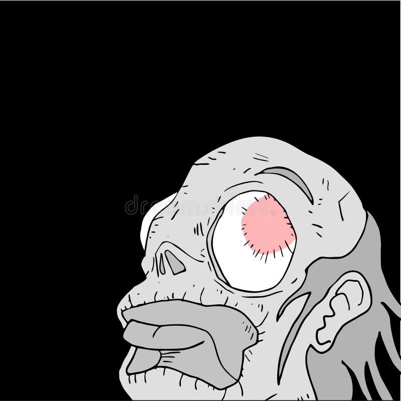 Monster face stock vector. Illustration of devil, scary - 97127598