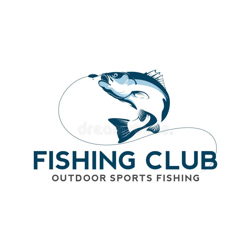 Monster Fish Logo Design. Fishing Logo Design Illustration Vector Stock ...