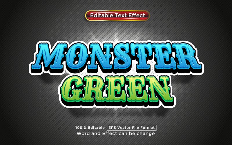 Monster Font Effect Stock Illustrations – 521 Monster Font Effect Stock Illustrations, Vectors ...