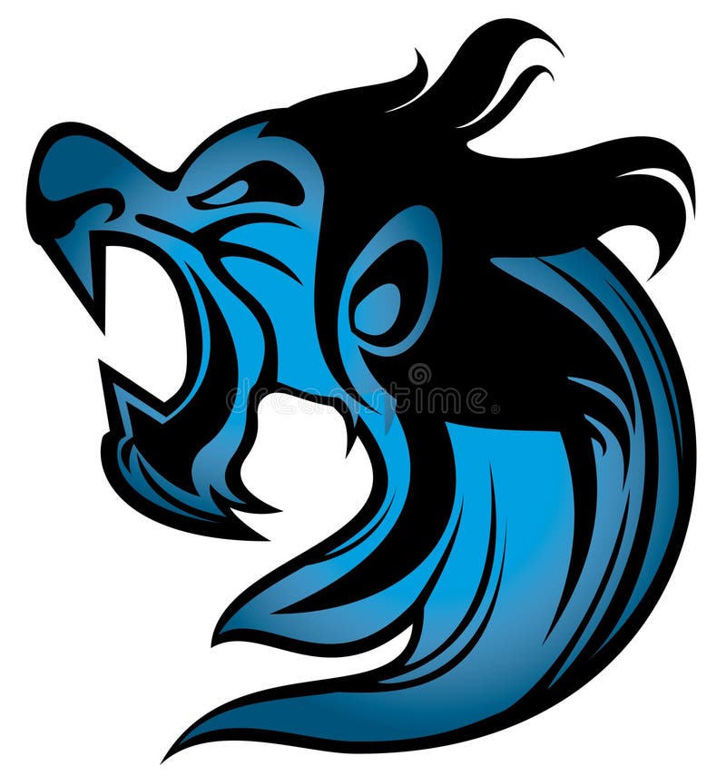 Monster head stock vector. Illustration of lucky, pattern - 9660398