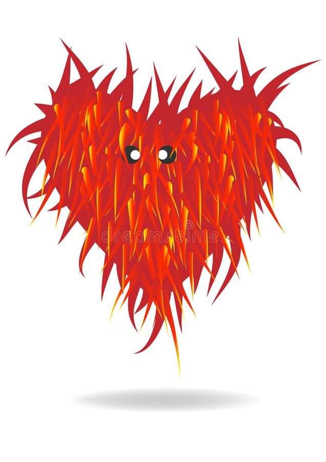 Monster Arm Heart stock illustration. Illustration of character - 161698246