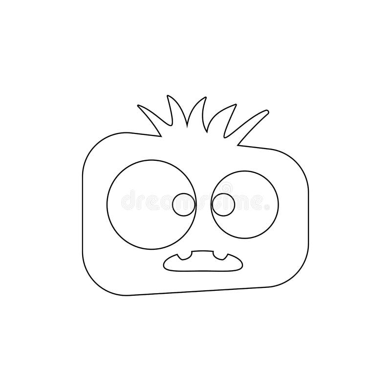 Monster Icon. Element of Horrible Creatures for Mobile Concept and Web ...