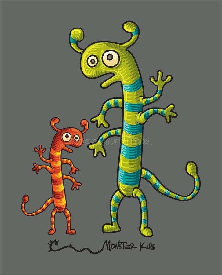 Monster Kids 4 imajination editorial stock photo. Illustration of ...