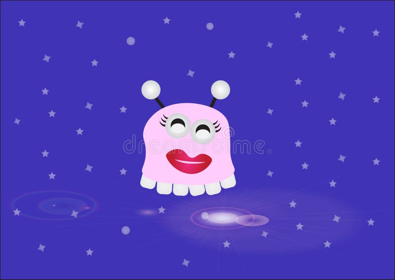 Monster lady stock vector. Illustration of graphic, icon - 47316848