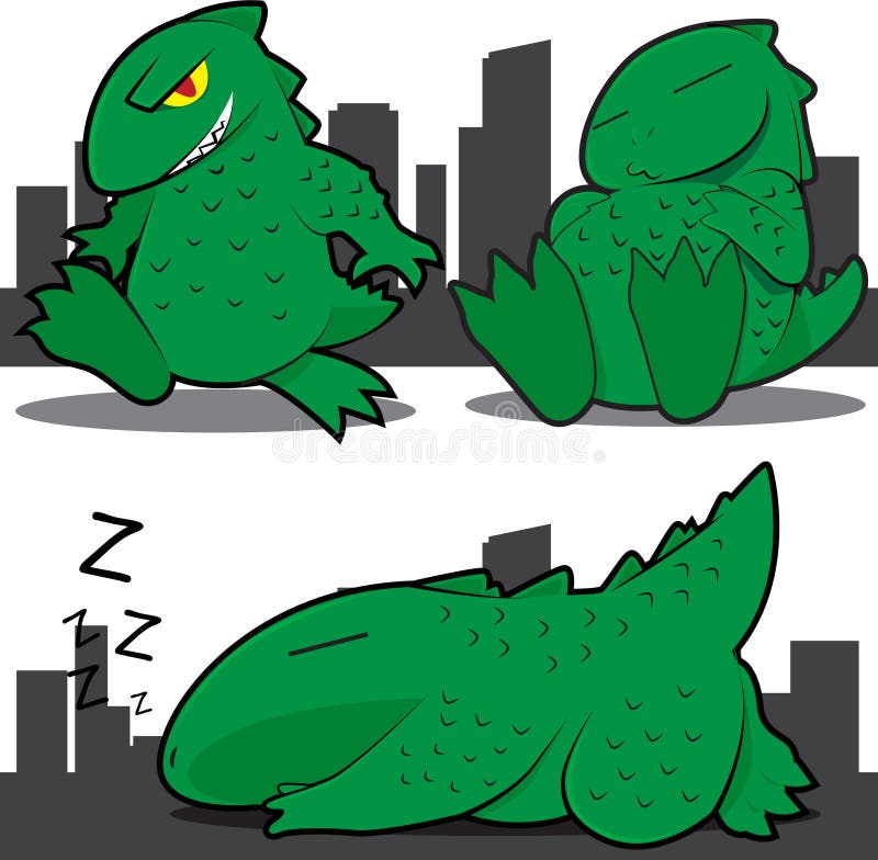 Monster Lizard stock vector. Illustration of intimidating - 43816916