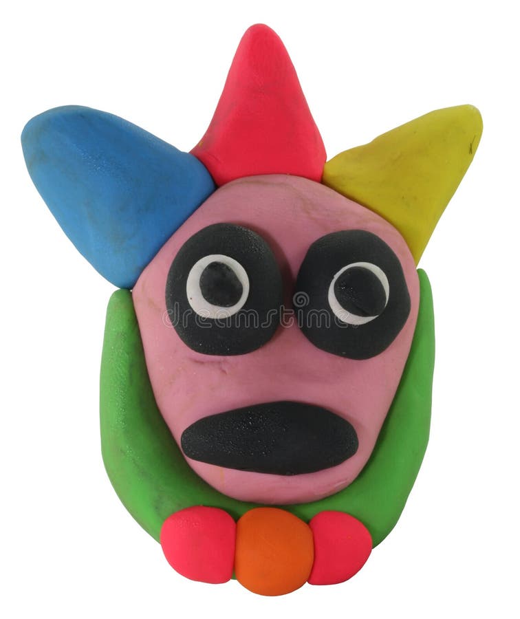 Monster Red of Clay Plasticine Stock Image - Image of monster, monsters ...