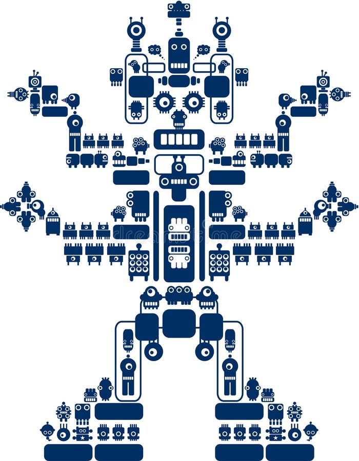 Animated Robot Character Sprites Stock Vector - Illustration of game ...