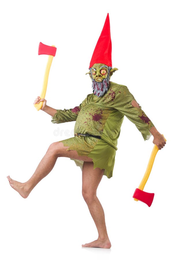 Monster Man with Axes Isolated Stock Image - Image of adult, haircut ...