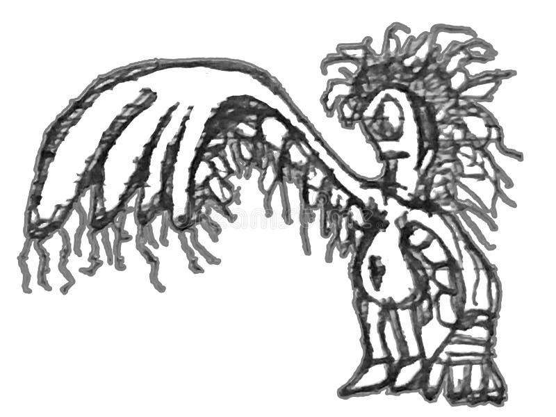 Monster Man Hand Drawn Isolated Illustration Stock Illustration ...