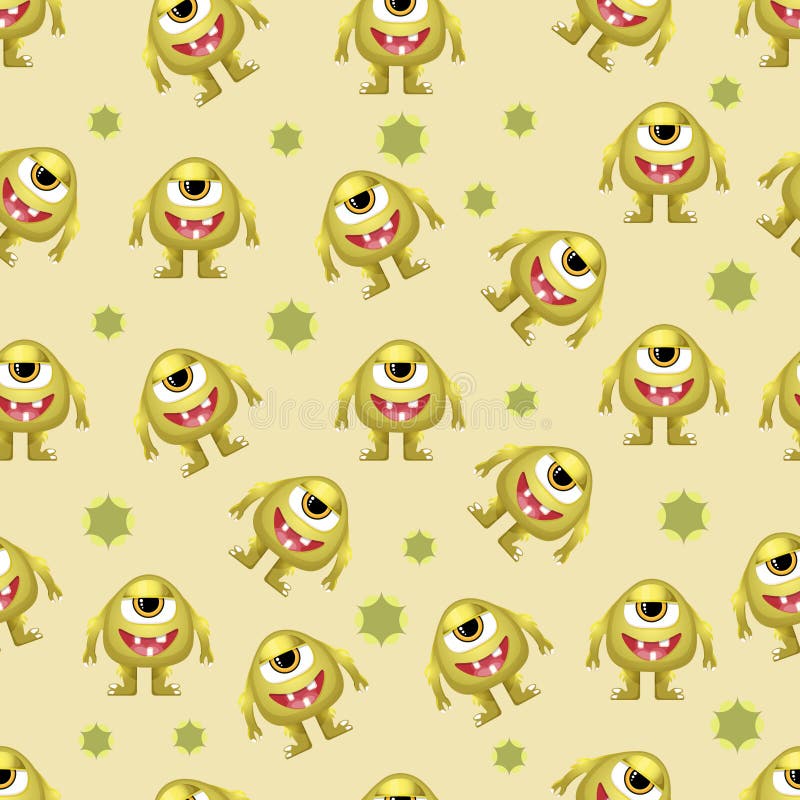 Monster pattern stock illustration. Illustration of stylish - 278362825