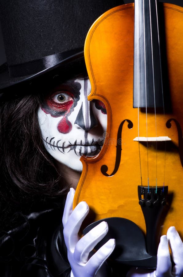 Monster playing violin stock photo. Image of monster - 34664908