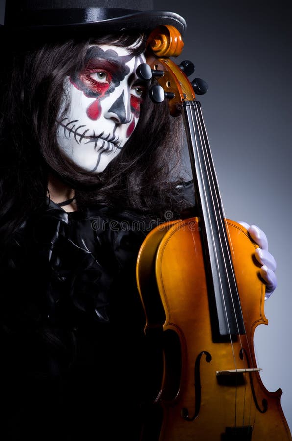 Monster playing violin stock photo. Image of instrument - 34867356