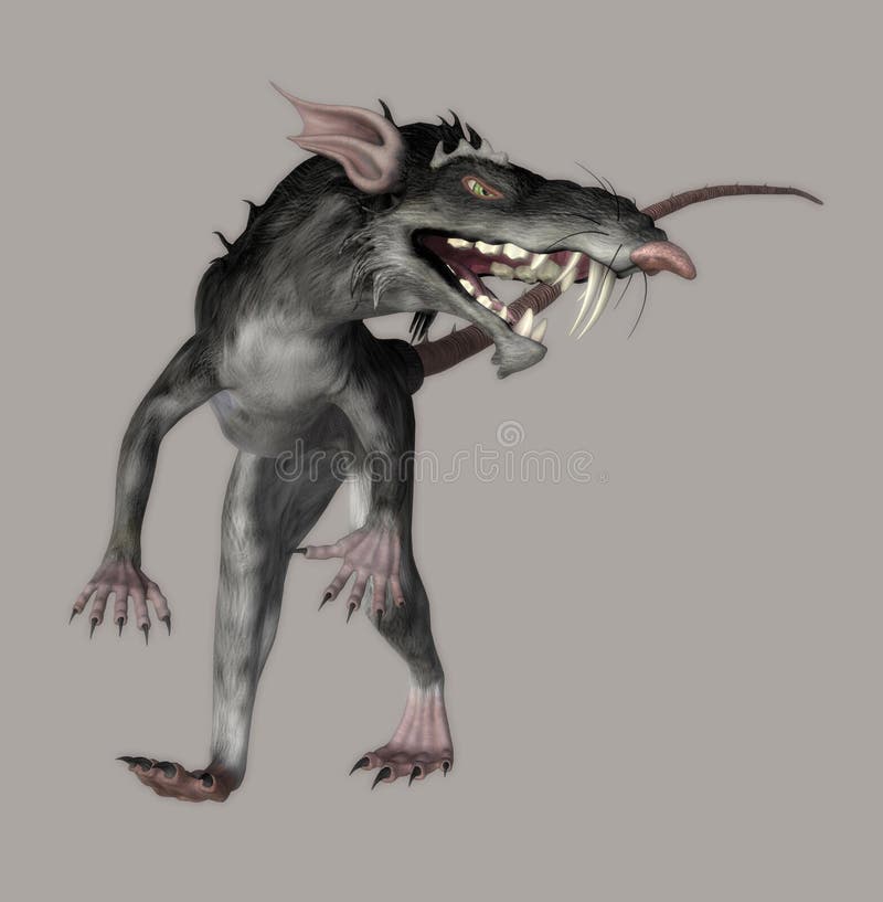 Monster Rat stock illustration. Illustration of goth, rats - 4678837