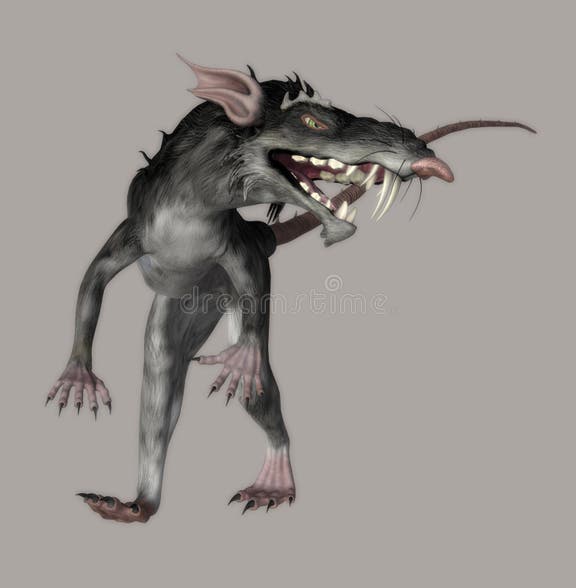 Monster Rat stock illustration. Illustration of isolated - 4678827