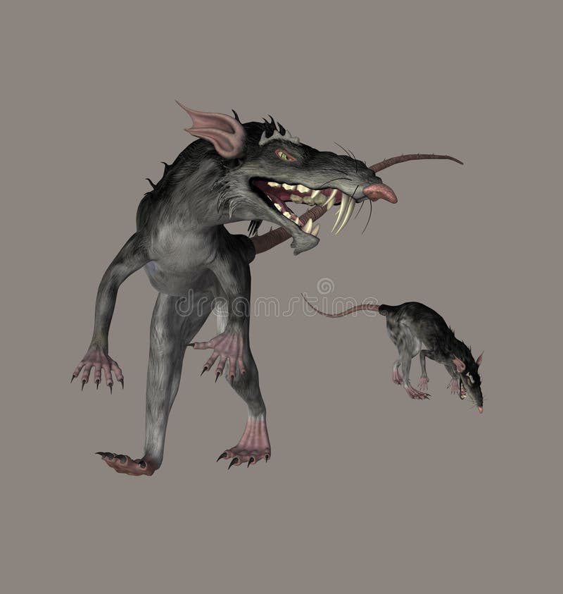 Monster Rat stock illustration. Illustration of goth, rats - 4678837