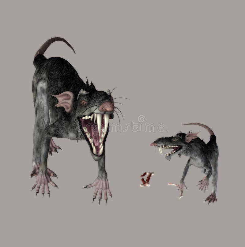 Monster Rats stock illustration. Illustration of creature - 4678847