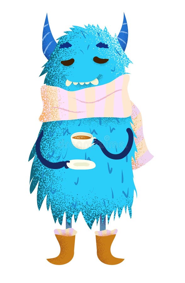 Monster s teatime stock vector. Illustration of cartoon - 65664666