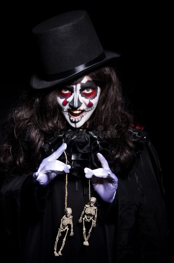 Monster with skeleton stock image. Image of face, dead - 34284591