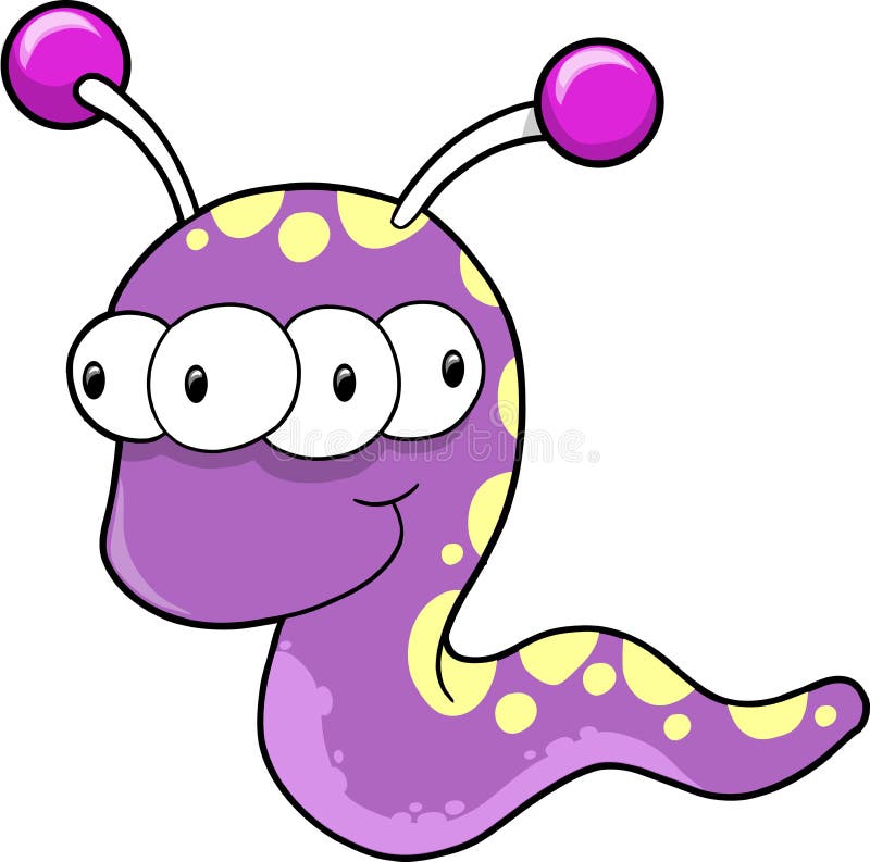 Monster Slug Vector Illustration Stock Vector - Illustration of ...