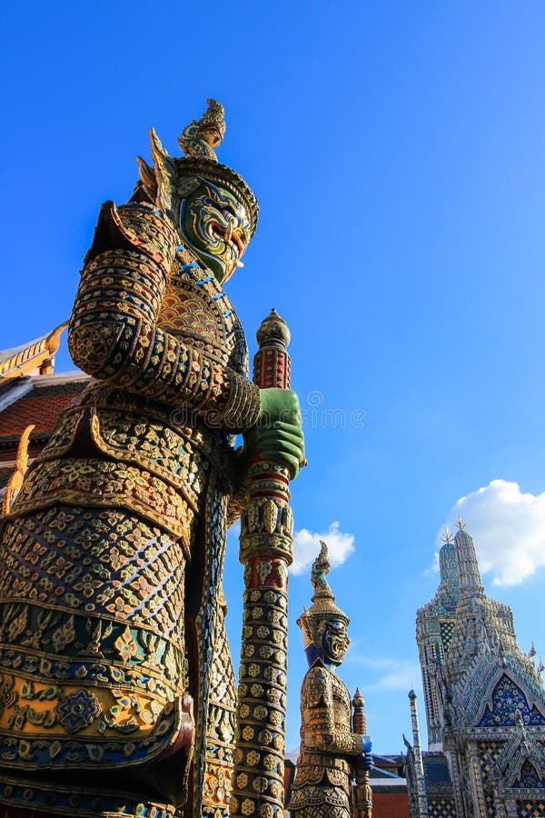 Monster Statue Inside Public Royal Temple Stock Photo - Image of cloud ...